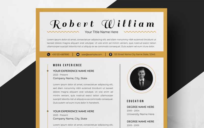 Creative And Modern Resume Design #451743 - TemplateMonster