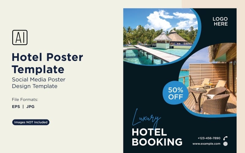 Hotel Marketing Poster Design Template 38 - TemplateMonster