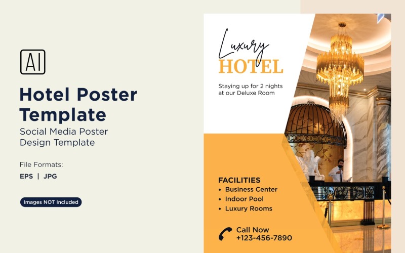 Hotel Marketing Poster Design Template 91 - TemplateMonster