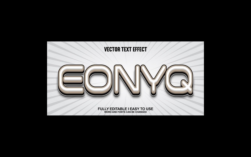 Eonyq Fully Editable Vector 3D Text Effect - TemplateMonster