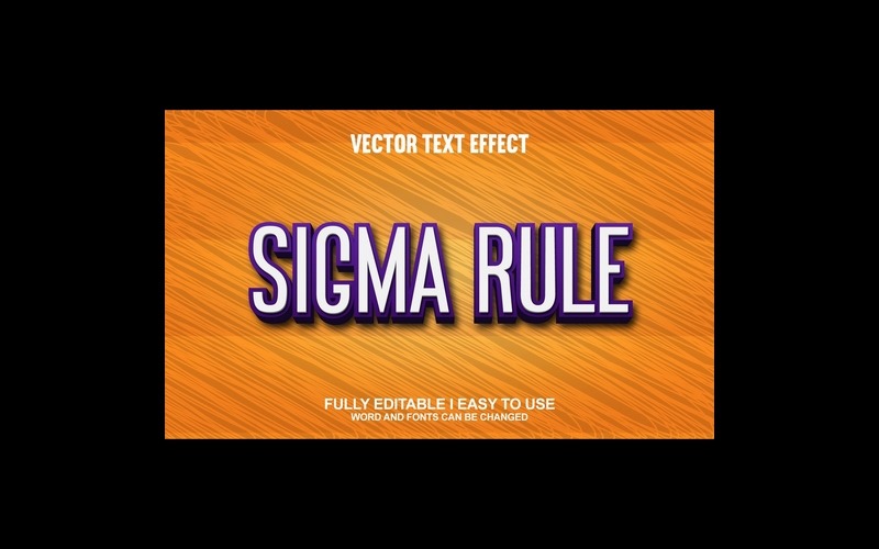 Sigma Fully Editable Vector 3D Text Effect - TemplateMonster