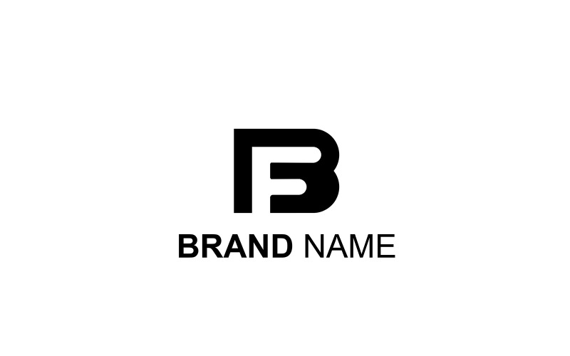 Diseño de logotipo con la letra Fb o bf - TemplateMonster