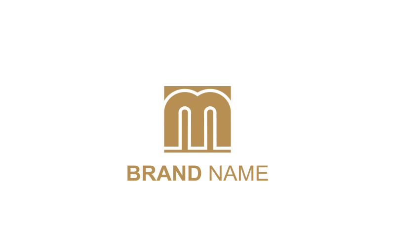 Letter M square logo design #457489 - TemplateMonster