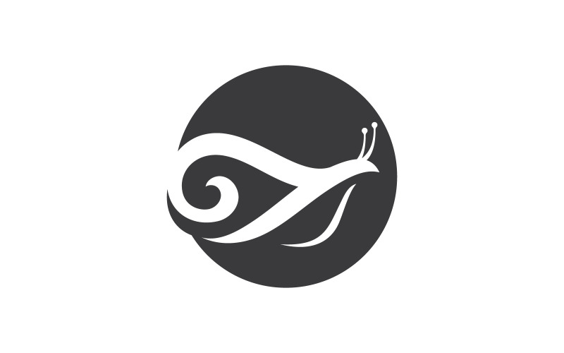 Snails logo vector on white background 12 - TemplateMonster