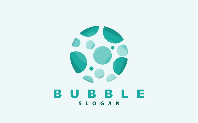 Logo de bulle Belle conception vectorielle de bulle V1