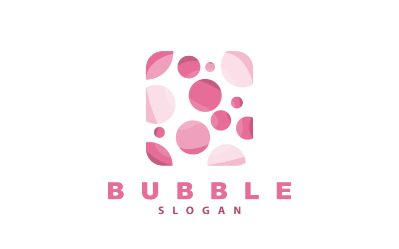 Logo de bulle Belle conception vectorielle de bulle V3