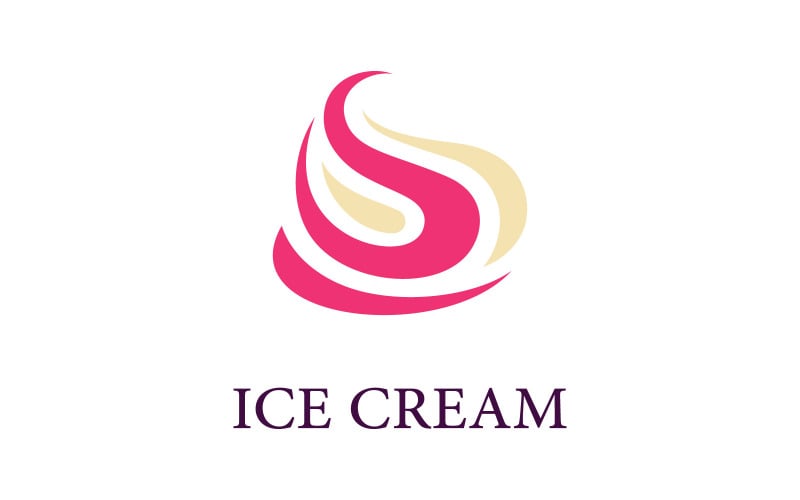 Ice Cream logo vector frozen ice cupcake 7 - TemplateMonster