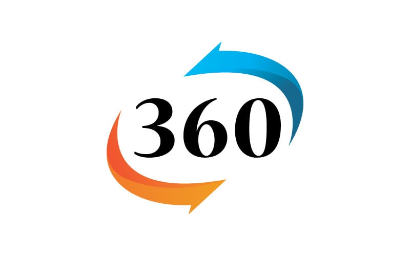 360 Degree Vector Icons design template 8 - TemplateMonster