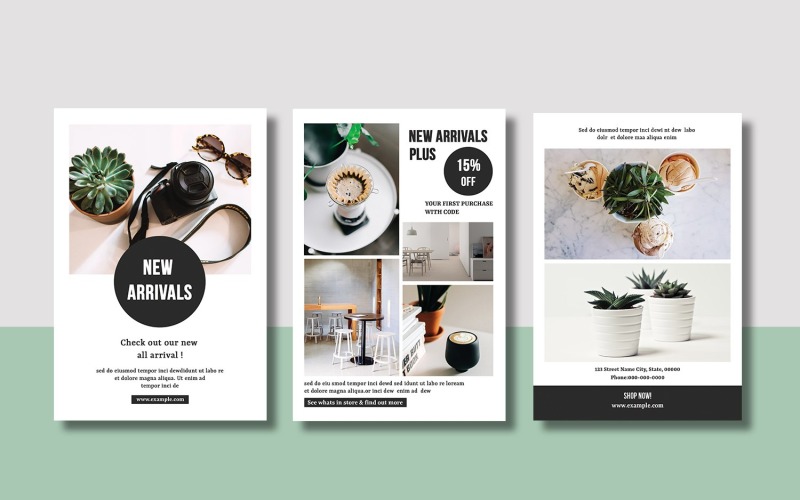 Multipurpose Postcard Flyer Template. Word and Psd