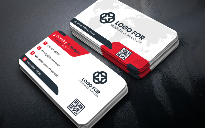 Business Card Template - E-card Template with Customizable Designs - 716