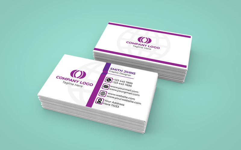 Professional Editable Visiting Card Template Design