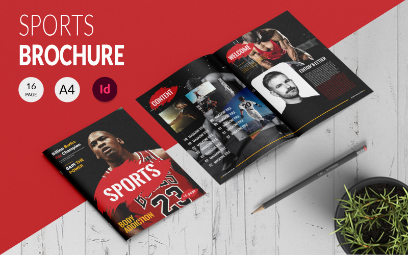 Sports Brochure Template- #462553 - TemplateMonster