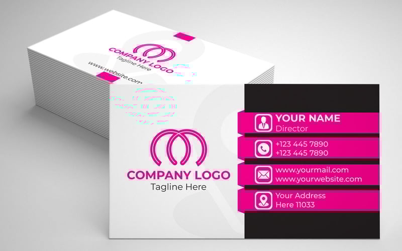 Corporate Business Card Template Simple Design
