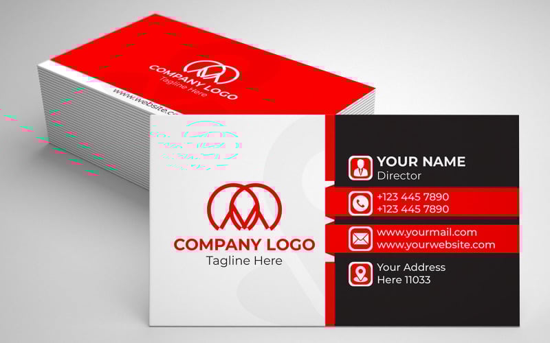 Creative professional business card Simple Design