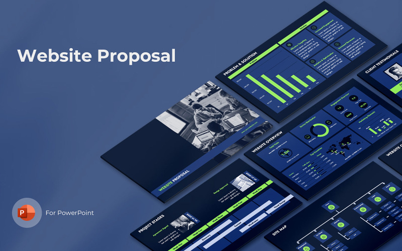 Web Sitesi Teklifi PowerPoint Sunumu - TemplateMonster