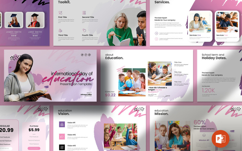 Education Presentation Layouy Template - TemplateMonster
