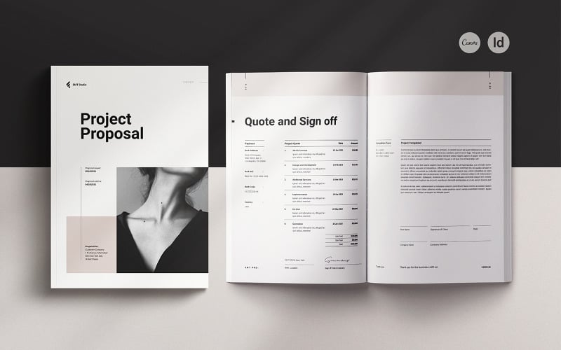 Project Proposal - (Indd-Canva) #463258 - TemplateMonster