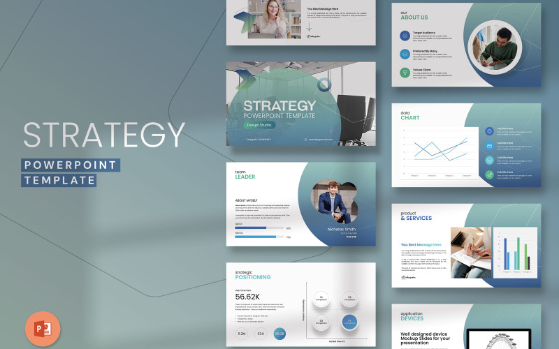 Strategy Presentation Template #463282 - TemplateMonster
