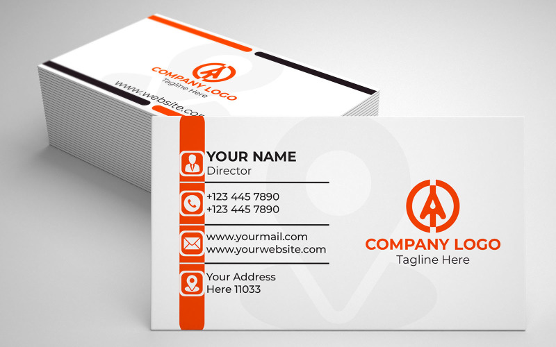 Professional Editable Visiting Card (New design)