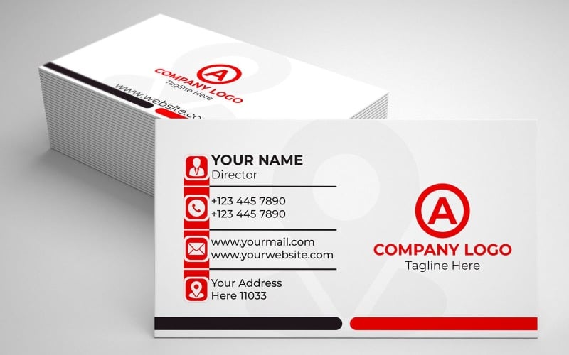 Unique Business Card Template (New Design) - TemplateMonster