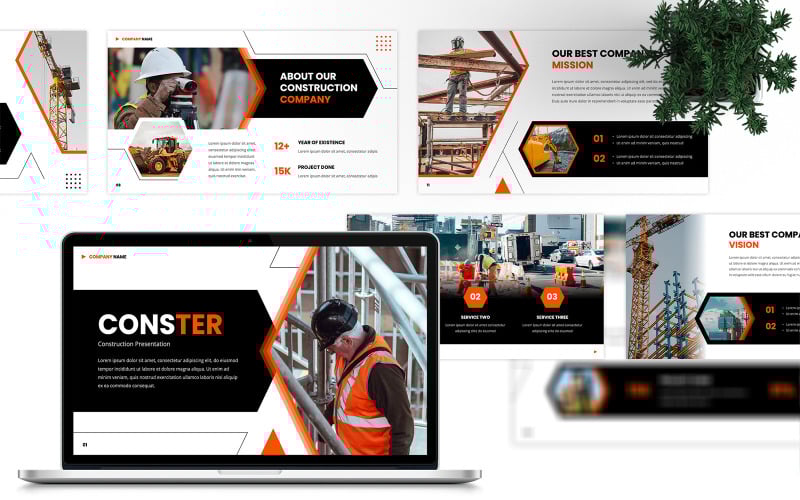 Conster - Construction Google Slides Template