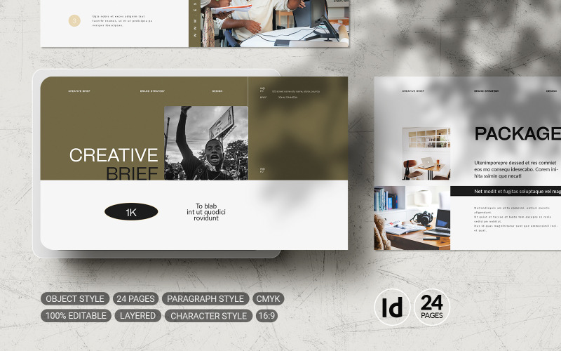 Creative Brief Template (InDesign) #464170 - TemplateMonster