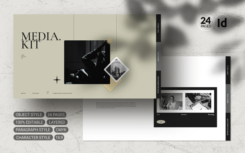 Media Kit Template (InDesign) #464174 - TemplateMonster