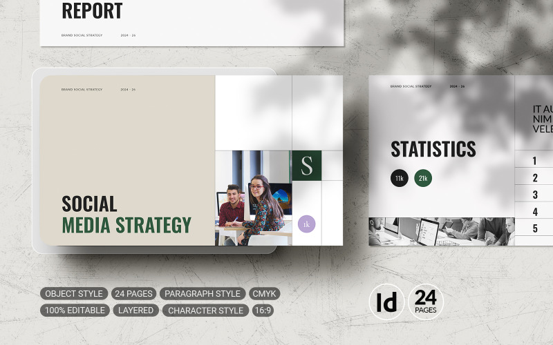 Social Media Strategy Template #464185 - TemplateMonster