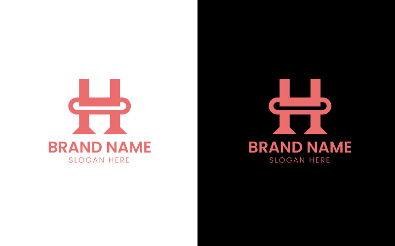 Letter H company logo-11-470 #464332 - TemplateMonster