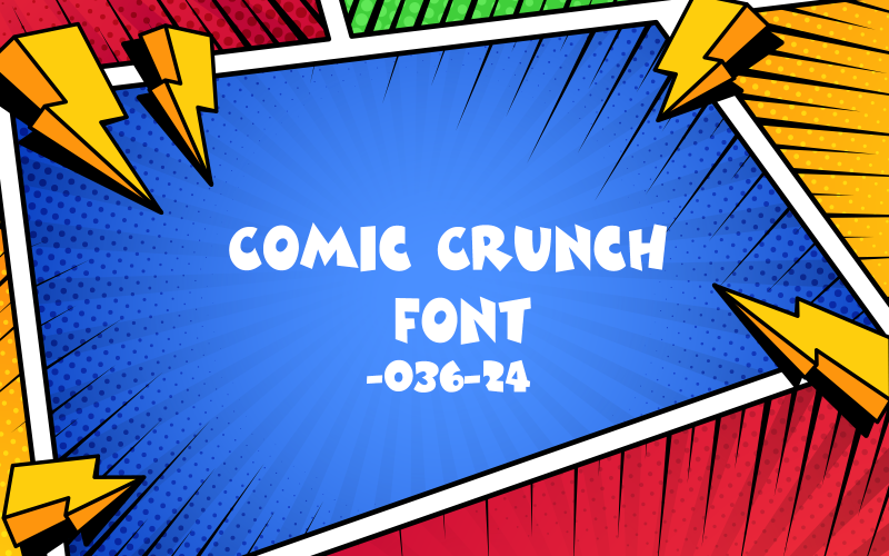 Comic Crunch Font-unique-036-24 #464631 - TemplateMonster