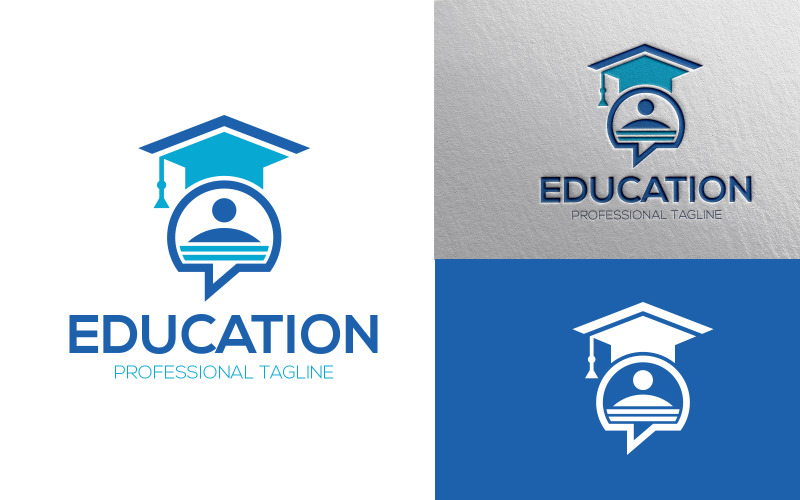Modern Education Logo Design #464783 - TemplateMonster