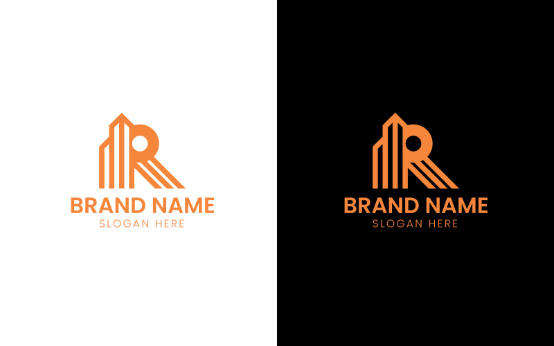 Letter R building logo-11-477 #464909 - TemplateMonster