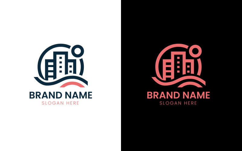 Real estate Building logo-11-484 #464985 - TemplateMonster