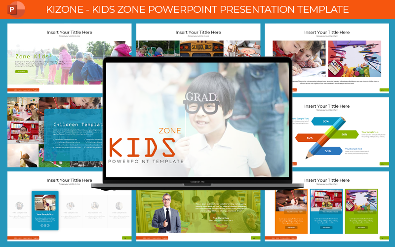 Kizone - Kids Zone Presentation Template - TemplateMonster
