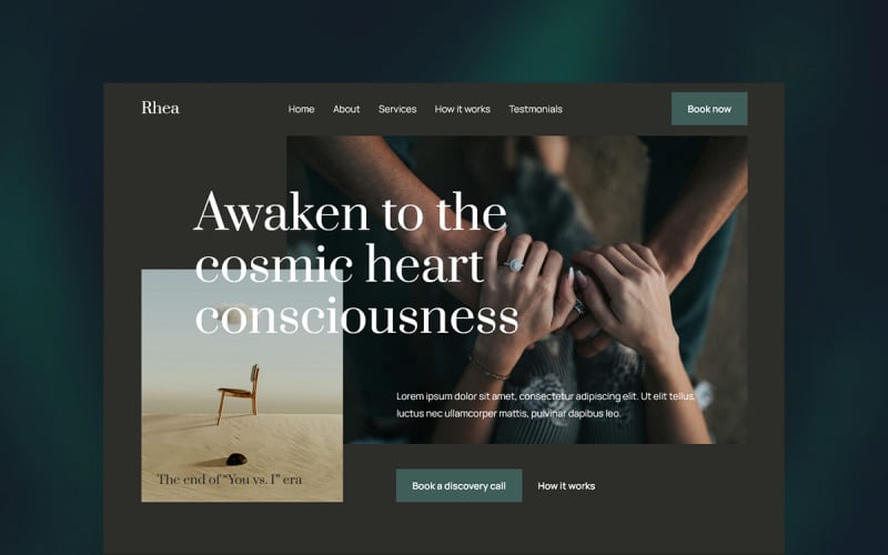 Rhea – Energy Healing & Holistic Therapy FREE Elementor Template