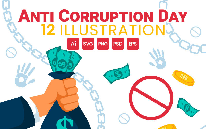 12 Anti Corruption Day Illustration #465951 - TemplateMonster