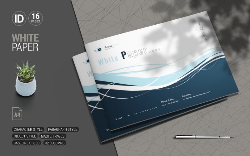 White Paper Template_InDesign #466927 - TemplateMonster
