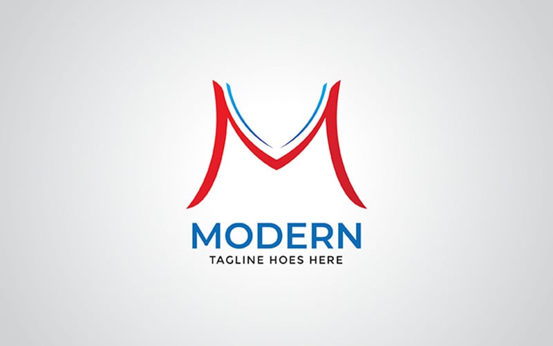 Minimalist M Logo Design Template #467280 - TemplateMonster