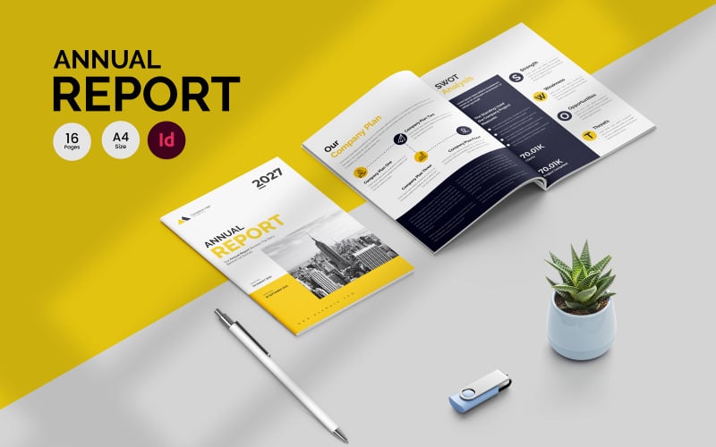 Annual Report Template Layout- #467598 - TemplateMonster
