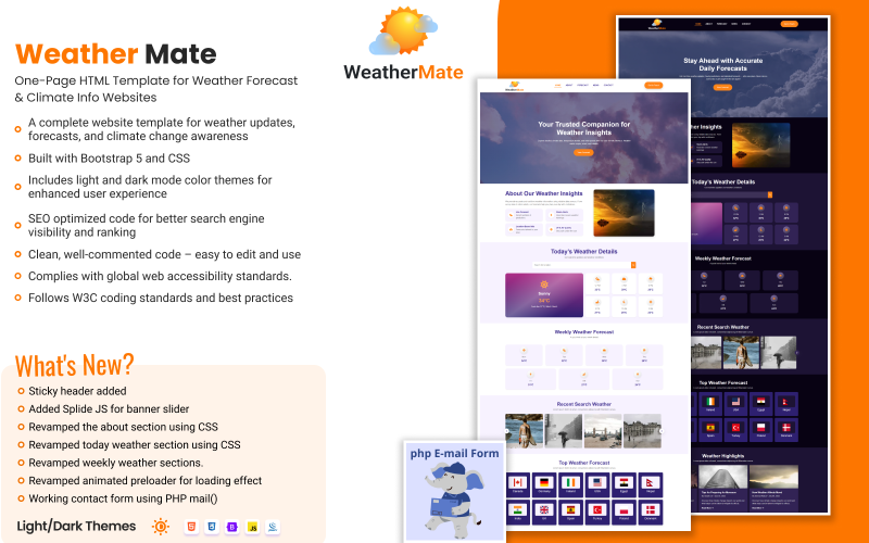 Weather Website Templates - 26 Best Weather Forecast Web Themes