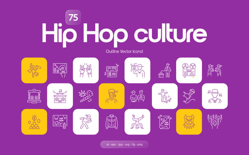 Modern Hip Hop Culture Icons #469227 - TemplateMonster