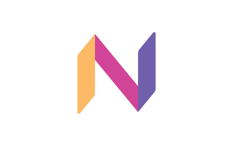 N Logo Design and template. Creative N leaf icon initials based Letters in vector.9