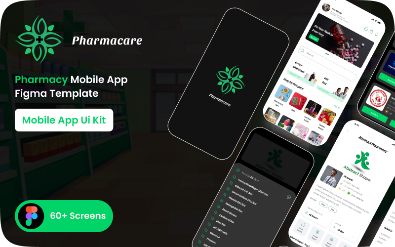 Pharmacare | Pharmacy Mobile App | UI Template