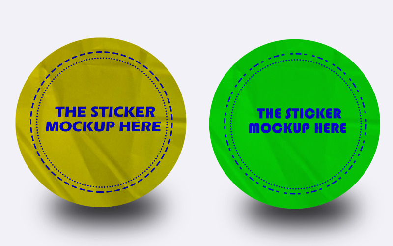 Sticker-Mockup-Template-Design-6 #471721 - TemplateMonster