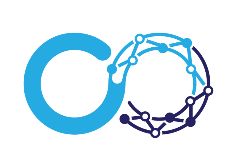 Modèle de logo Infinity avec puce #471855 - TemplateMonster