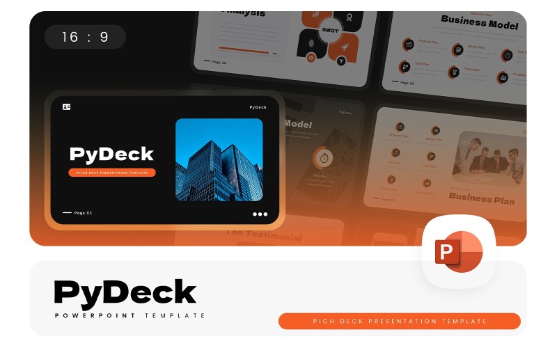 PyDeck – Modèle PowerPoint de présentation de pitch