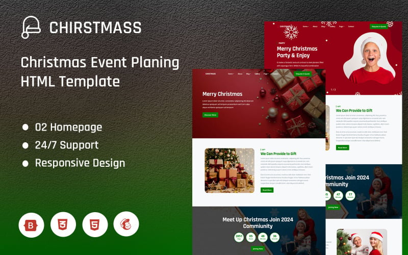 Christmass - Christmas Event Planing HTML Website Template