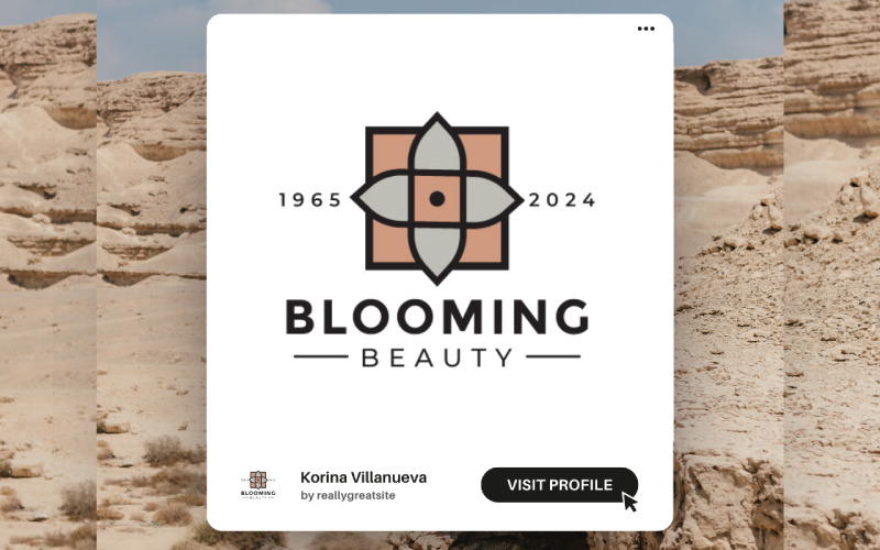 Blooming Beauty Logo Template: A Stunning Blend of Nature and Style