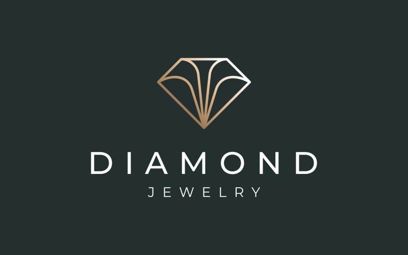 Diamond Gold Luxury Jewelry Logo #472323 - TemplateMonster