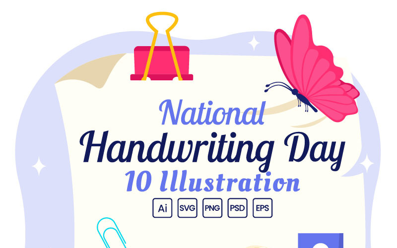 10 National Handwriting Day Illustration - TemplateMonster